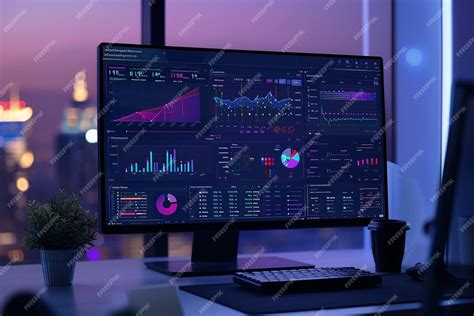 Aipowered Data Visualization Tool Sleek Interface Premium Ai Generated Image