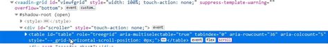 Html Vaadin Print Grid With Css Stack Overflow