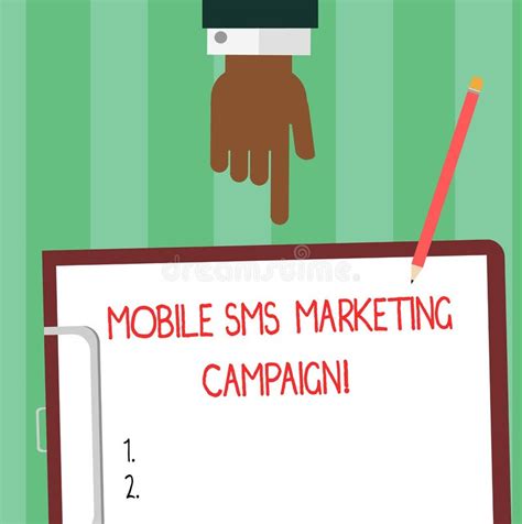 Writing Note Showing Mobile Sms Marketing Campaign Business Photo