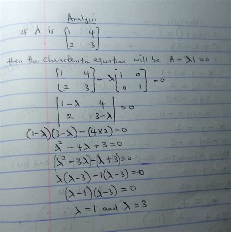 solved finding eigenvalues and eigenvectors find the eigenvalues and