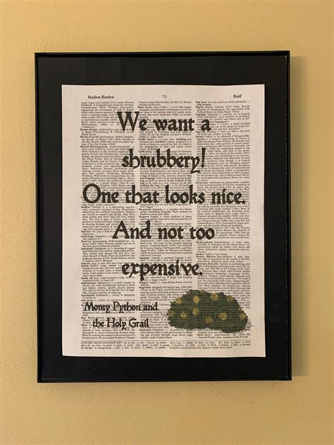 Shrubbery Monty Python