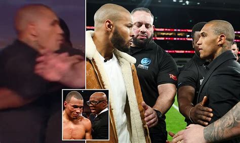 Conor Benn Has To Be Held Back From Chris Eubank Jr By Security And Tells Him Even Your Dad