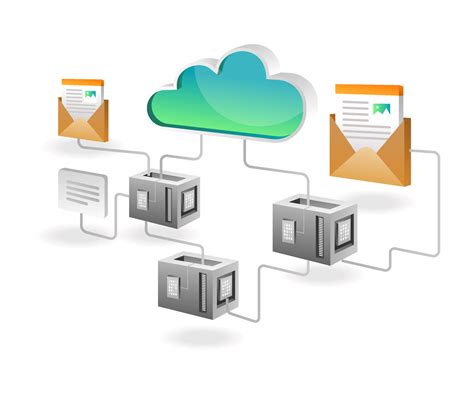 Isometric Illustration Concept Network Data Cloud Server 5638049