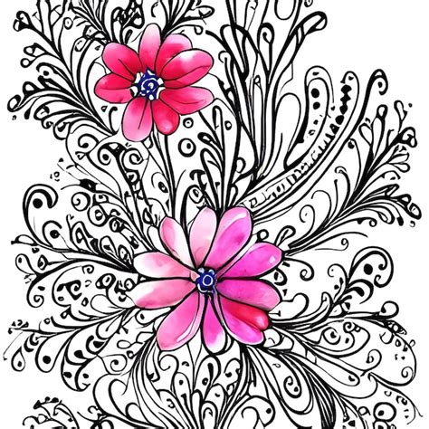 Premium Photo 2d Floral Pattern For Illustration