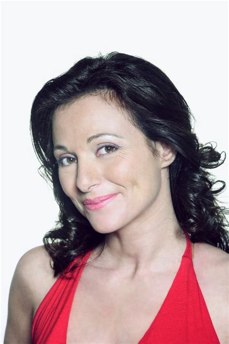 Portrait Of A Beautiful Forty Years Old Woman Stock Image Image Of