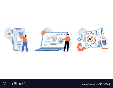 Malware Spyware Virus Errors In Software Clead Vector Image