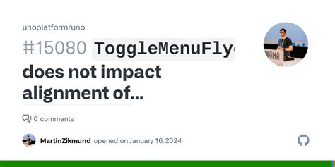 `togglemenuflyoutitem` Does Not Impact Alignment Of `menuflyout` Items · Issue 15080