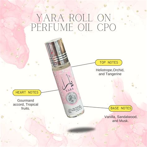 Yara Roll On Perfume Oil Cpo 10ml 034 Oz By Ard Al Zaafaran