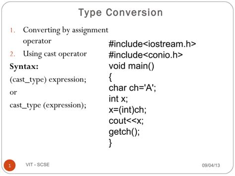 4 Type Conversion Functions Ppt
