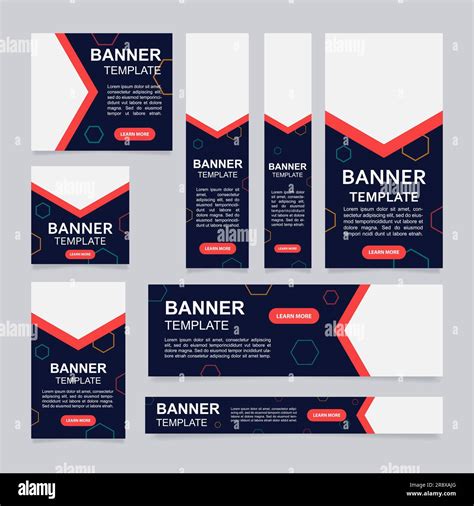 Healthcare Management Course Web Banner Design Template Stock Vector