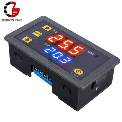 Ac 110v 220v 12v Digital Time Delay Relay Dual Led Display Cycle Timer