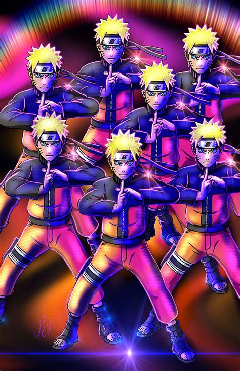 Shadow Clone Jutsu Art Print Pesceffects