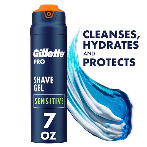 Gillette Shaving Gel For Men 7 Oz With Advanced Glide Formula And