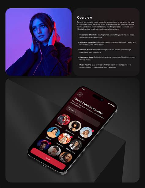 Orionix Music Streaming Mobile App Ui Design Behance