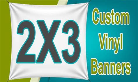 2x3 Custom Banner 24x36 Free Hems And Grommets