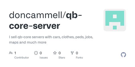 GitHub Doncammell Qb Core Server I Sell Qb Core Servers With Cars Clothes Peds Jobs Maps