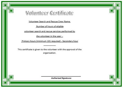 21 Free Editable Volunteering Certificate Templates [word] Best