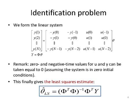 6 Model Structures 1 Arx Model Structure In