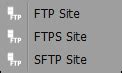 Consequently A New Site Appears In The FTP Sites Window Under Corresponding Node FTP FTPS