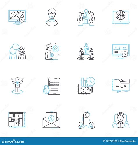 Online Marketplace Linear Icons Set E Commerce Platform Marketplace Auction Digital