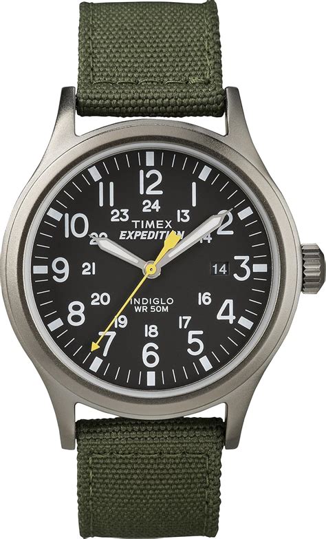 Timex Mens T49961 Expedition Scout Green Nylon Strap Watch One Size