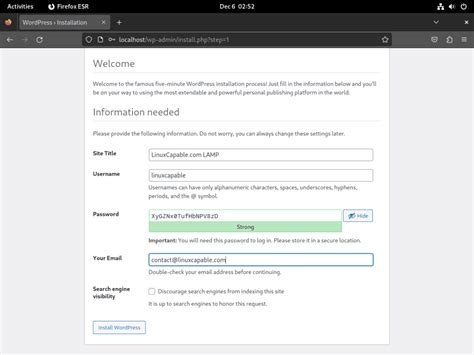 How To Install Wordpress With Apache On Debian 121110 Linuxcapable