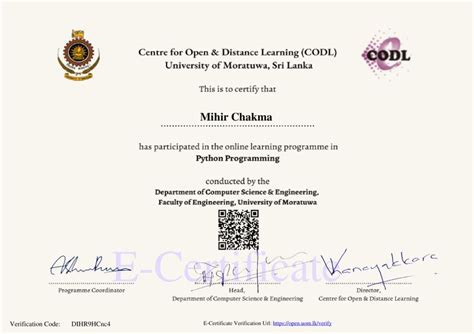 Completed Programming In Python 2 Python Programming Course By Uom And Dp Education Mihir