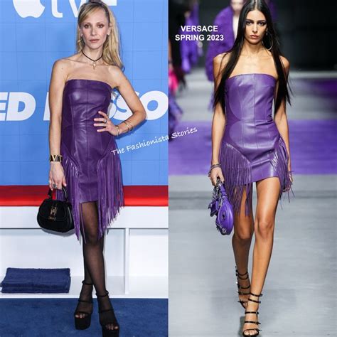Juno Temple In Versace At The ‘ted Lasso Season 3 La Premiere Juno