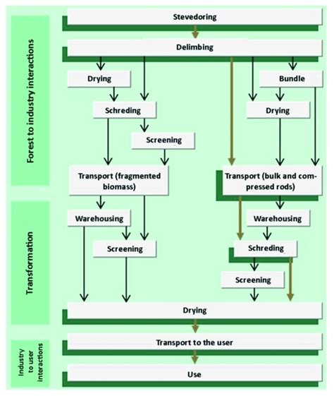 Example Of A Value Chain For The Forest Chips Product Type And Download Scientific Diagram