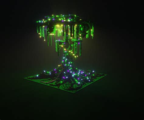 Artstation Voxel Tree Game Assets