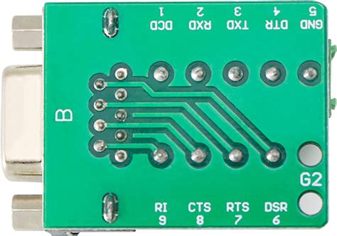 Zovfam Conector Db9 Conector De Placa Adaptador D Sub Hembra Rs232