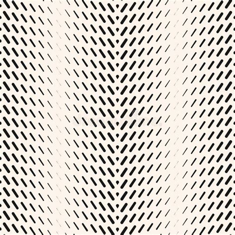 Vector Geometric Halftone Seamless Pattern With Diagonal Lines Zigzag Chevron Stock Vector