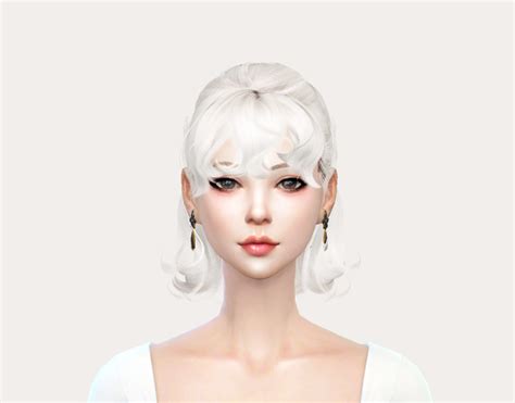 [심즈4] 헤어 Cc템 여심 반묶음 헤어 모음 Wingssims 네이버 블로그