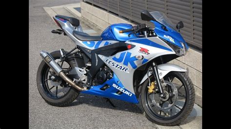 SUZUKI GSX R125 DL33B Engine start YOSIMURA GP MAGNUM Muffler エンジン始動