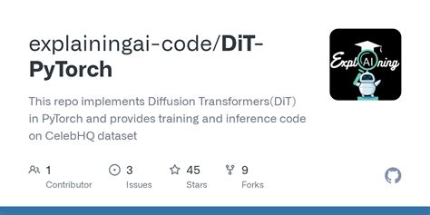Github Explainingai Codedit Pytorch This Repo Implements Diffusion Transformersdit In
