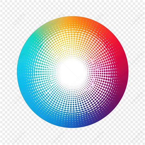 원형 그라데이션 하프톤기하학적현대적인둥근 Png 일러스트 무료 다운로드 Lovepik