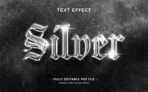 Premium Psd Chrome Text Effect