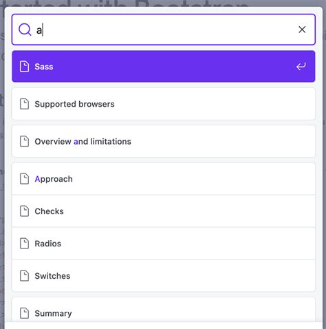 Potentially Unintended Text In Search On Docs · Issue 37312 · Twbs