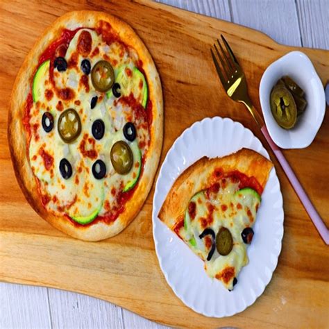 15분만에 애호박 페퍼로니 피자 만들기♡