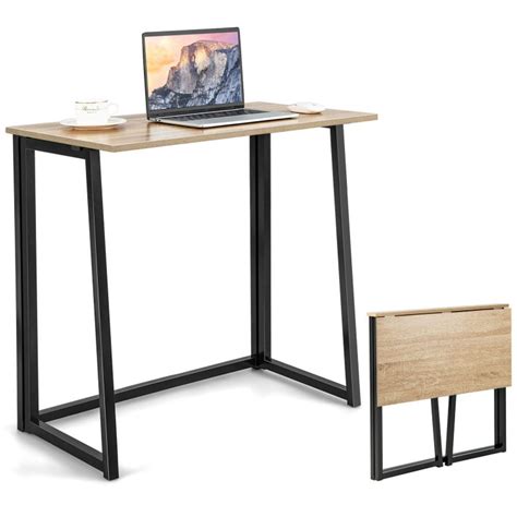 Canddidliike 31 Inch Space Saving Folding Computer Desk For Home Office