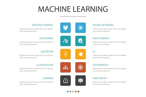Premium Vector Machine Learning Infographic Cloud Design Templatedata Mining Algorithm