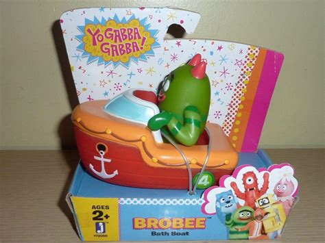 Bathtub Toy ~ Yo Gabba Gabba Brobee Bath Boat 1877978723
