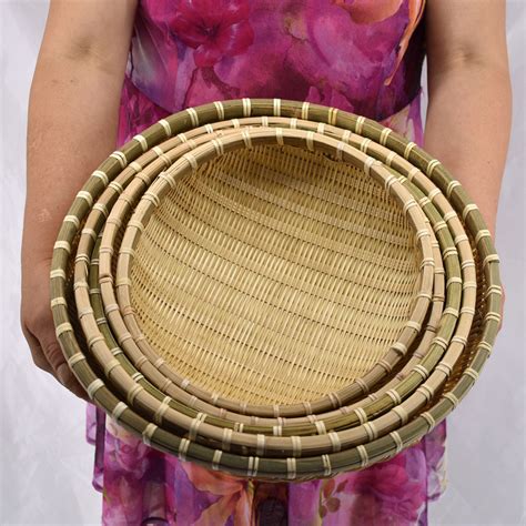 Badu Bg Естествени екологично чисти ръчно изработени бамбукови кошници Плодове Зеленчуци Хляб