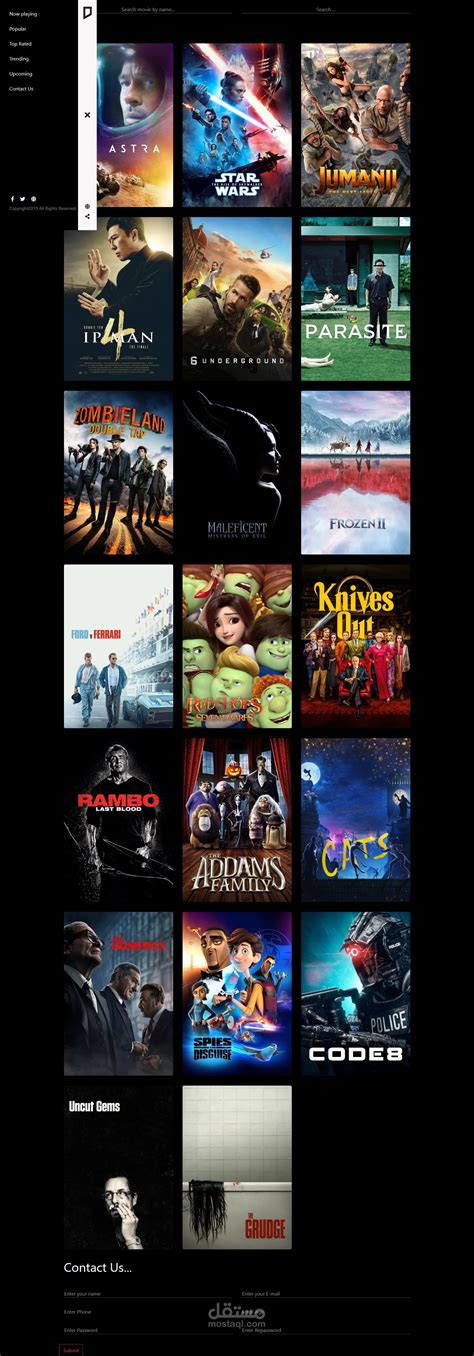 Movies Api Website Template مستقل
