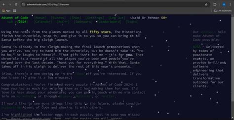 Ubaid Ur Rehman On Linkedin Stars Day Top Pakistani Adventofcode Programming Problemsolving