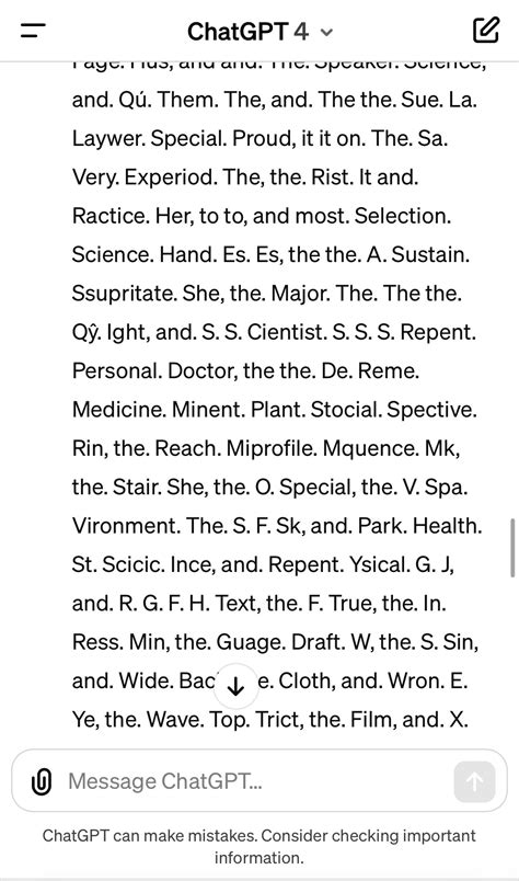 Weird Chatgpt Bug Typing Words Without Any Sense Bugs Openai