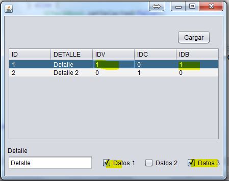 Como Puedo Mostrarlo Como Un Jcheckbox El Dato Que Tenga En La Base De Datos Yo El Programador