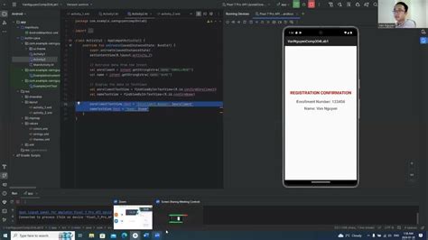 Android Application Passing Data Class Object Between Activities Using Intent Youtube