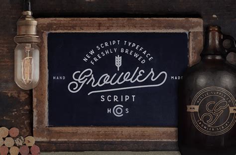 growler script font behance