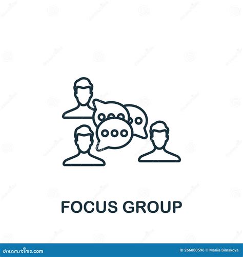Focus Group Icon Monochrome Simple Project Management Icon For Templates Web Design And